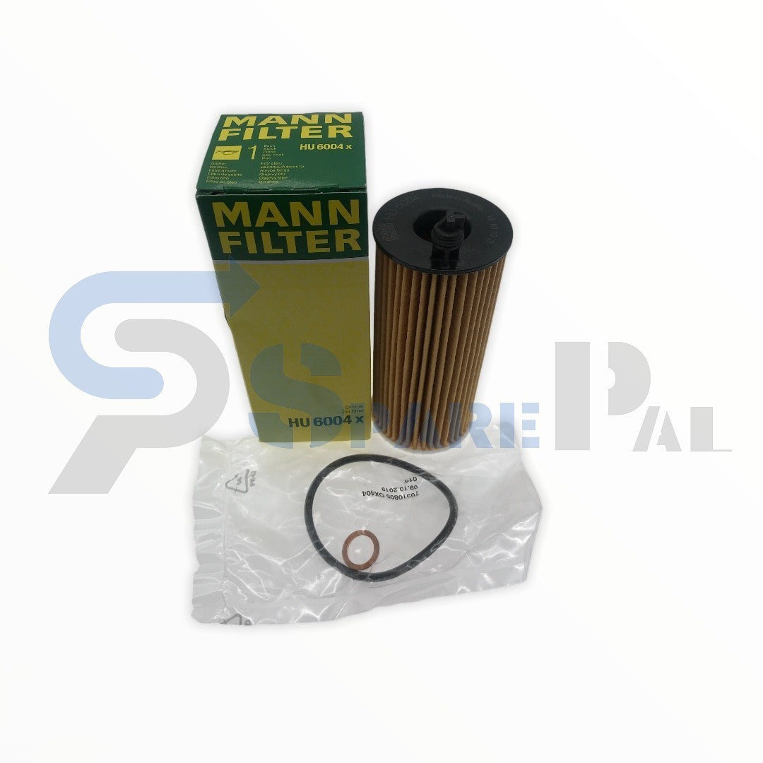 OIL FILTER ELEMENT MANN FILTER HU6004X – SparePal VW / Audi / Benz ...
